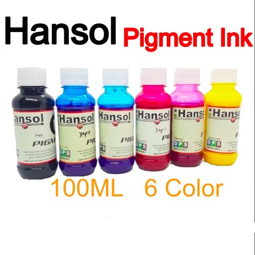 Hansol pigment ink Vibrant 100ml 6 Colors | Shopee Philippines