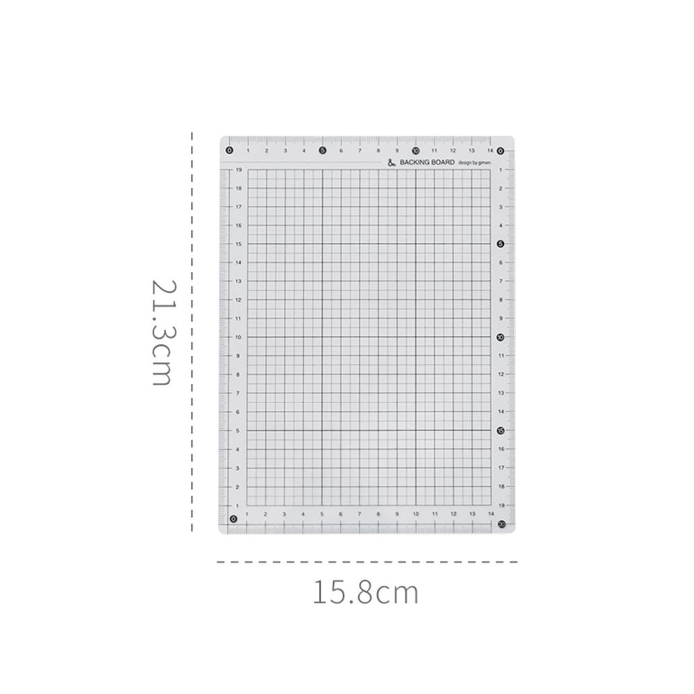 JENNIFERDZ Durable Ruler Board Waterproof Drawing Clipboard Cutting ...