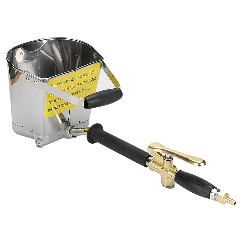 Jet Pump Cement Spray Gun With Hopper Bucket Concrete Wall Stucco 4-5L ...