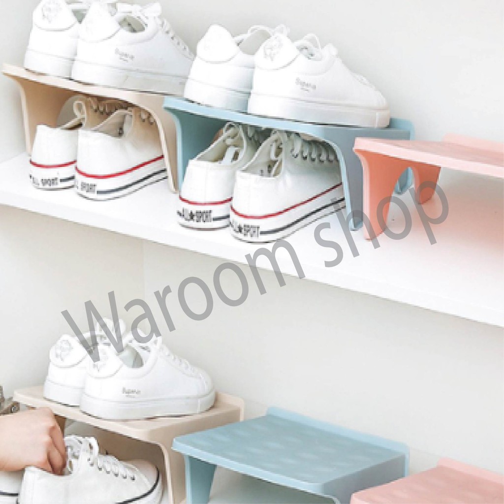 The Dual Shoe Holder Saves Space. Keep Shoes Tidy. | Shopee Philippines