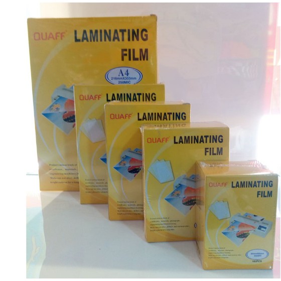 QUAFF LAMINATING FILM 5R 125MIC/250mic 100sheets | Shopee Philippines