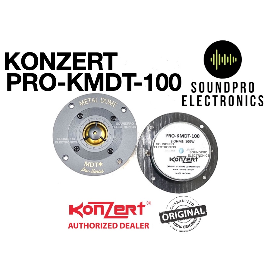ORIGINAL Konzert Pro-Kmdt100 4” 100watts Dome Tweeter | Shopee Philippines