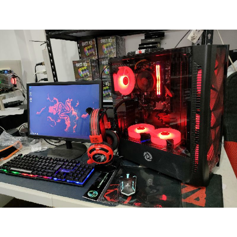 PC SET RYZEN 3 AND RYZEN 5 | 16GB RAM DDR4 3200MHZ RGB | 256GB SSD | 19 ...