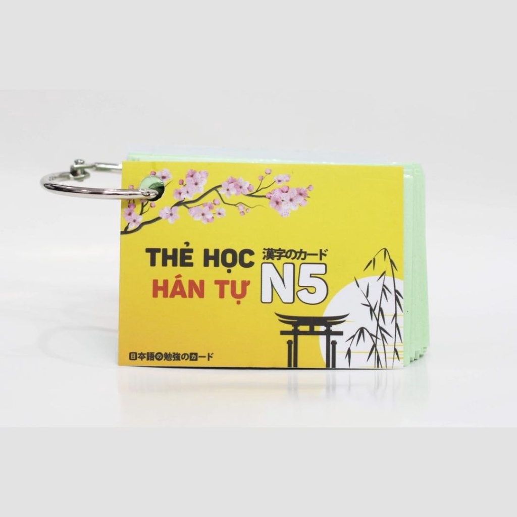 Kanji N5 learning cards - Waterproof plastic laminated Japanese ...