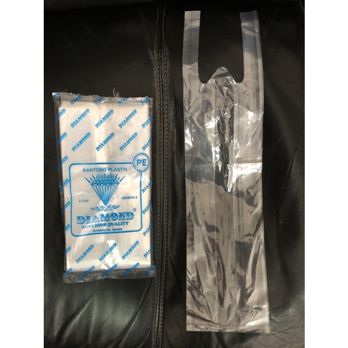 10x40 2 cup diamond clear plastic bag containing 27 sheets | Shopee ...
