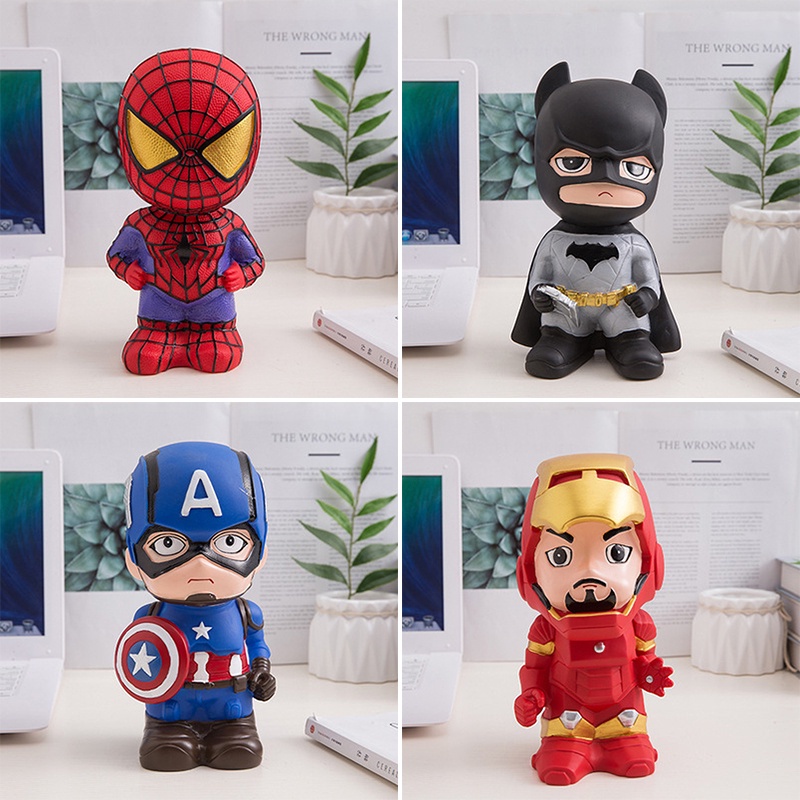 Marvel Captain America Coin Banks Spiderman Piggy Bank Children ...
