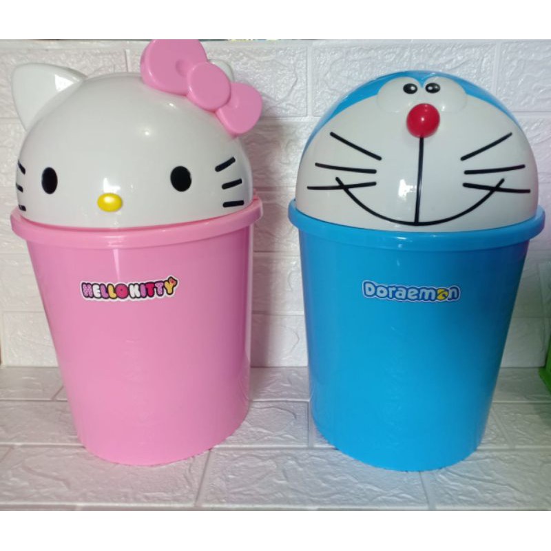 Doraemon hellokitty jumbo trash can | Shopee Philippines