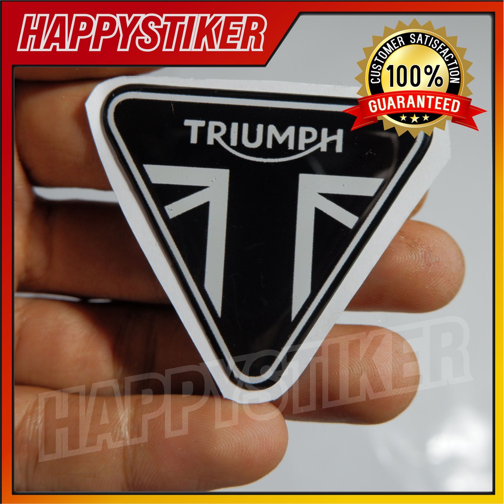 Triumph Emblem Resin Embossed Sticker | Shopee Philippines