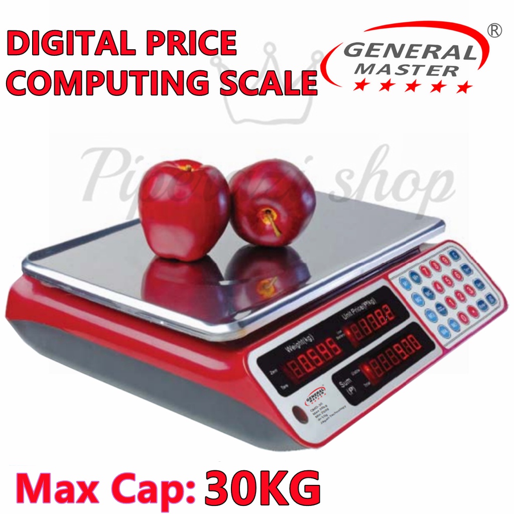 General Master 30kg Price Computing Scale Digital Scale (Timbangan) GMD ...