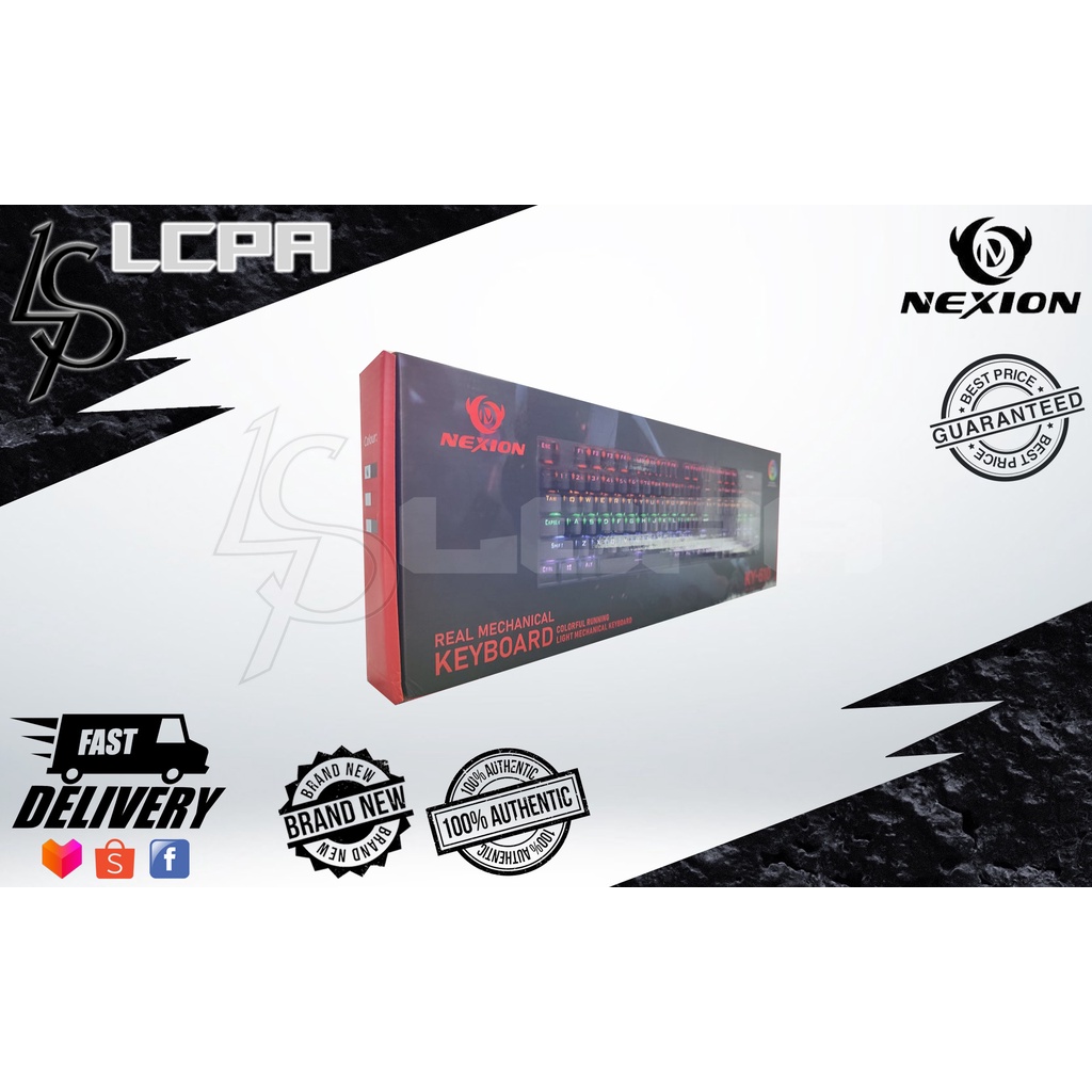 MECHANICAL KEYBOARD NEXION KY-610 RGB GAMING KEYBOARD | Shopee Philippines