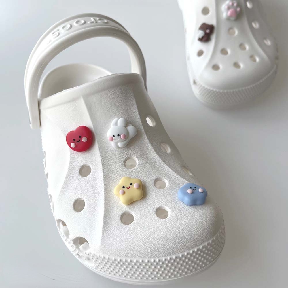 [Shoe Charm] Smile Mini Cham (5 Types) Button Shoe Cute Croc Charms ...