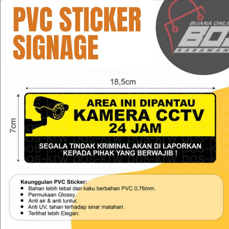 Pvc STICKER PANTAUAN CCTV | Shopee Philippines