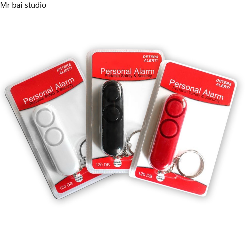 120dB Self Defense Anti-rape Device Dual Speakers Loud Alarm Alert ...