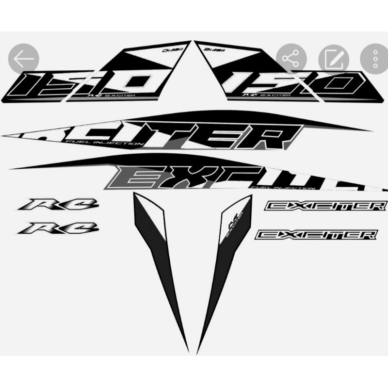 YAMAHA SNIPER150 EXCITER DECALS | Shopee Philippines
