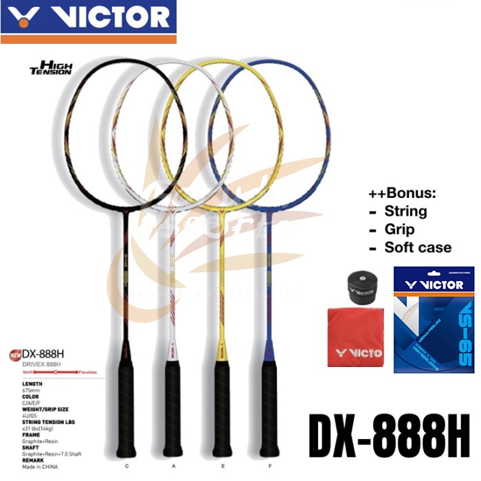 Victor DRIVEX888 H BADMINTON Racket VICTOR DRIVE X 888 H VICTOR DRIVE X ...