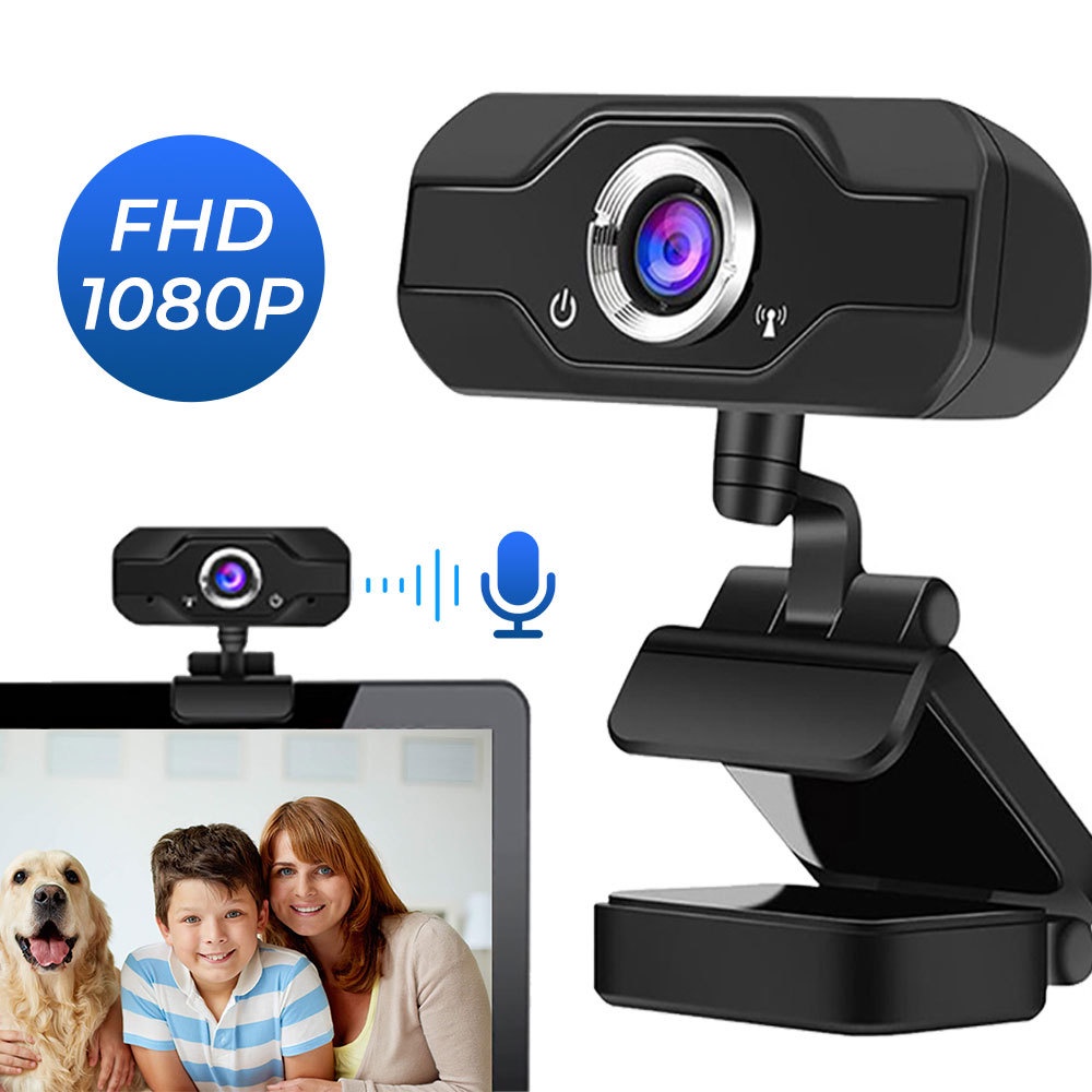 1080p USB Webcam Camera With Microphone Full HD Can Rotate 360 Degrees ...