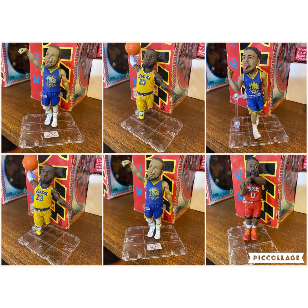 NBA BASKETBALL TOY FIGURES - LEBRON JAMES, STEPH CURRY, KLAY THOMPSON ...