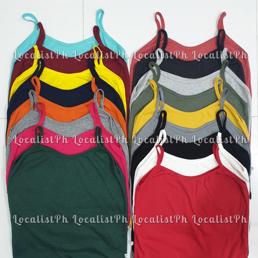 LOCALIST_PH PLUS SIZE SANDO FITS Large to 2XL 1PC SPAGHETTI STRAP ...