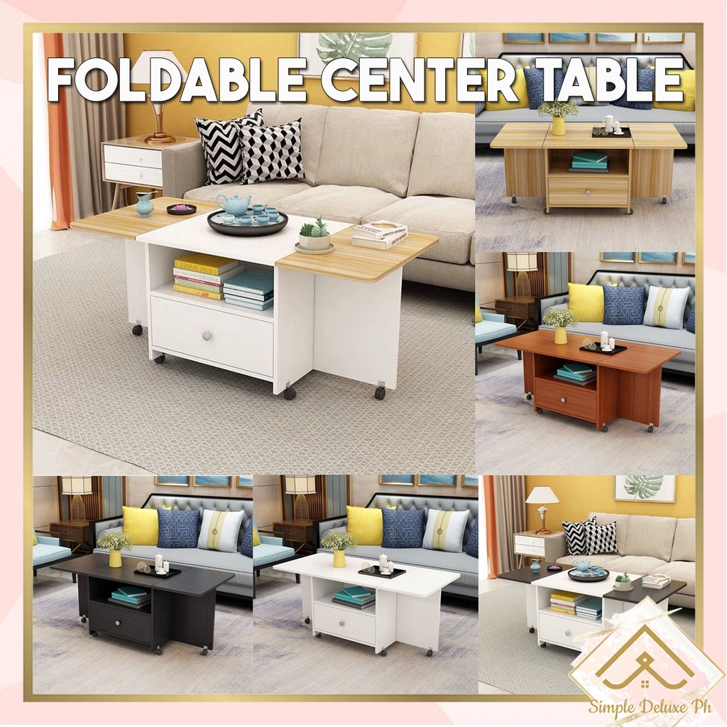 Foldable Center Table Home Furniture Multi Functional Large Storage ...