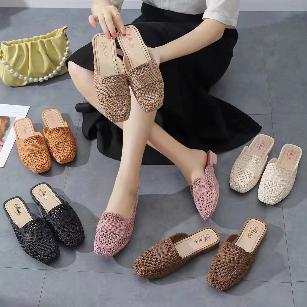 ZENG KOREAN FASHION HALF SHOES | Shopee Philippines