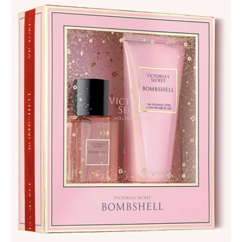 Victoria's Secret Bombshell Body Mist & Lotion Gift Set Duo | Shopee ...