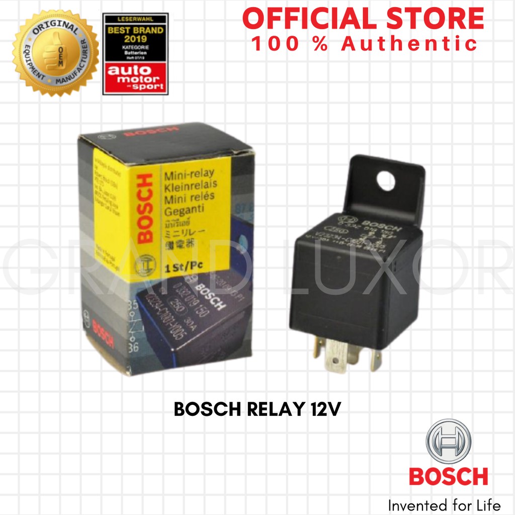 Bosch Auto Mini Relay 12V 30A 5-Pin | Shopee Philippines