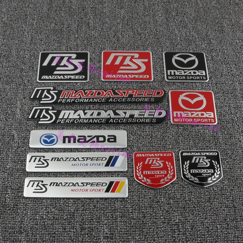 Suitable for MasterCard mazda Metal Modified Car Stickers mazda ...