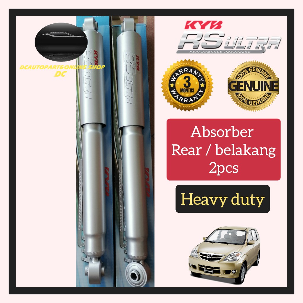 KYB RS ULTRA TOYOTA AVANZA F601 F602 F651 F652 HEAVY DUTY REAR ABSORBER ...