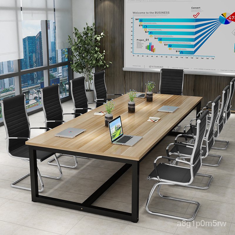 Company Conference Table Training and Negotiation Large Long Table ...