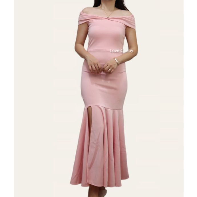 LONG GOWN PASTEL COLORS WEDDING GOWN ENTOURAGE GOWN WEDDING ATTIRE ...