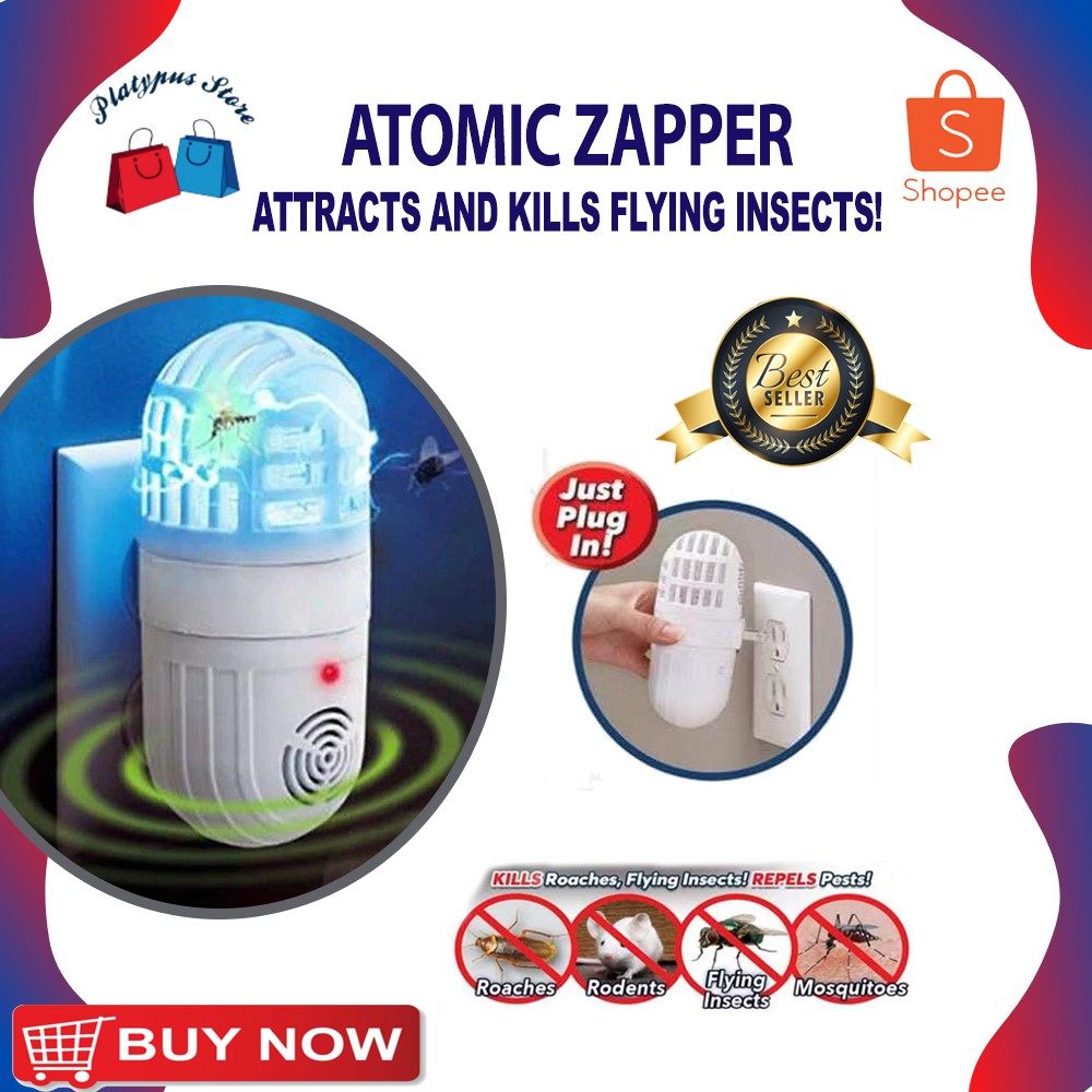 ORIGINAL Atomic Zapper Mosquito Killer Lamp Insect Repellent | Shopee ...