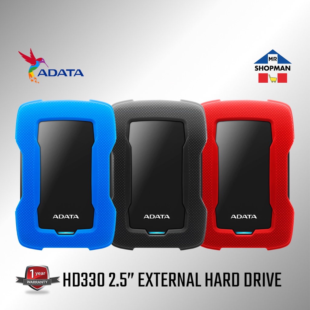 Adata HD330 2.5" External Hard Drive 1TB / 2TB Black / Blue / Red HDD | Shopee Philippines