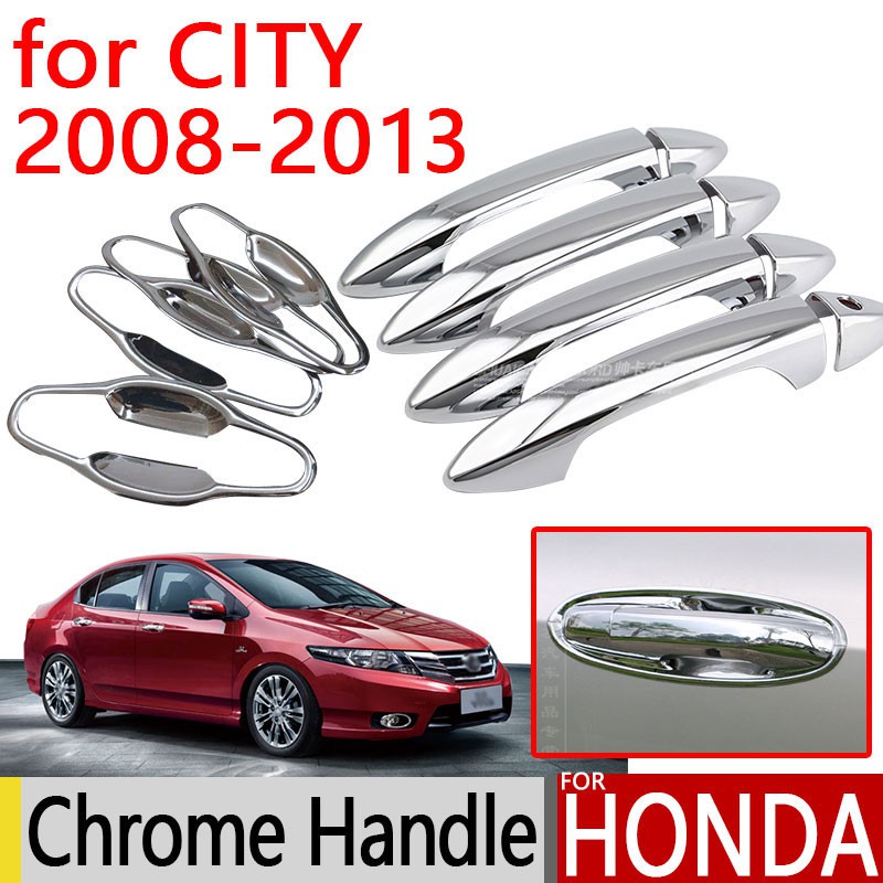 for Honda City 2008 2013 Accessories Chrome Door Handle Covers Luxury 2009 2010 2011 2012 Stickers Car Styling Ballade GM2 GM3 Shopee Philippines