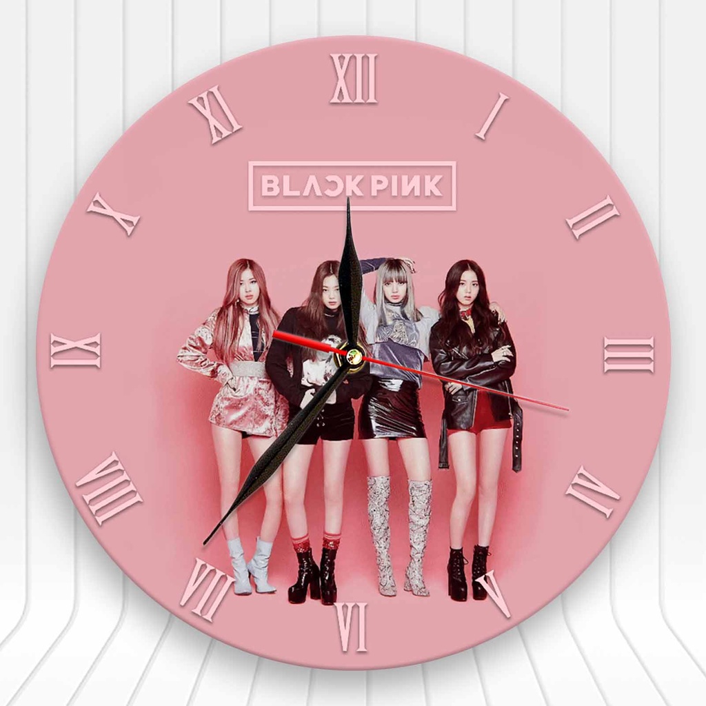 KAYU KPOP BLACK PINK Unique MDF Wood Wall Clock - BLACKPINK PHOTO S1 ...