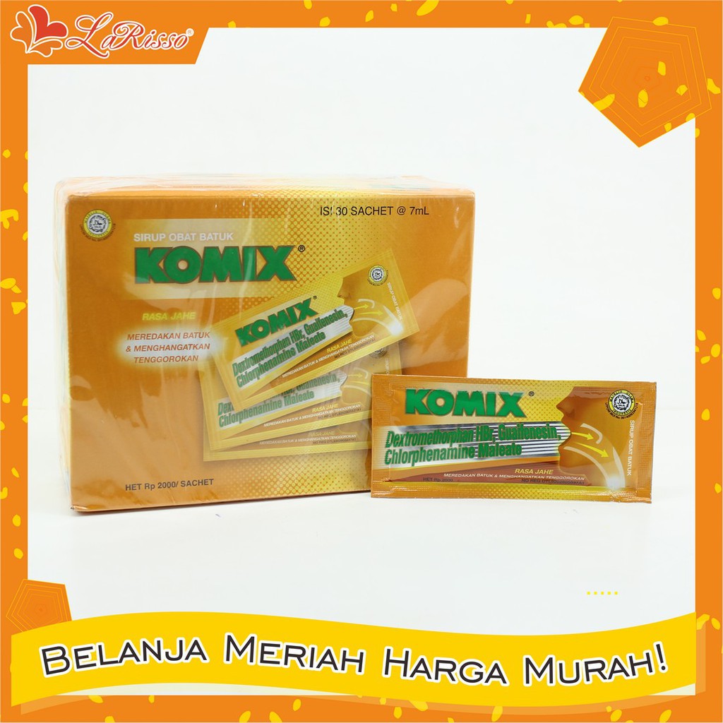 KOMIX COUGH MEDICINE SACHET BOXES ALL FLAVORS (30'S) | Shopee Philippines