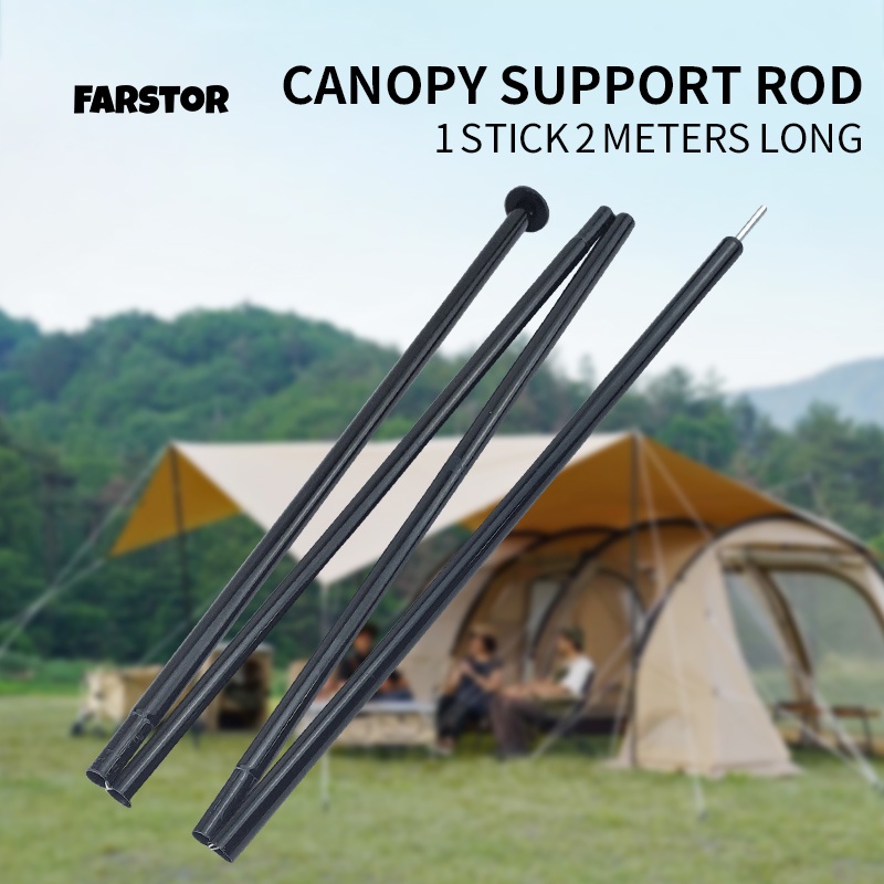 2 Meter Camping Tent Poles Sunshade Awning Rod Outdoor Shelter Canopy ...