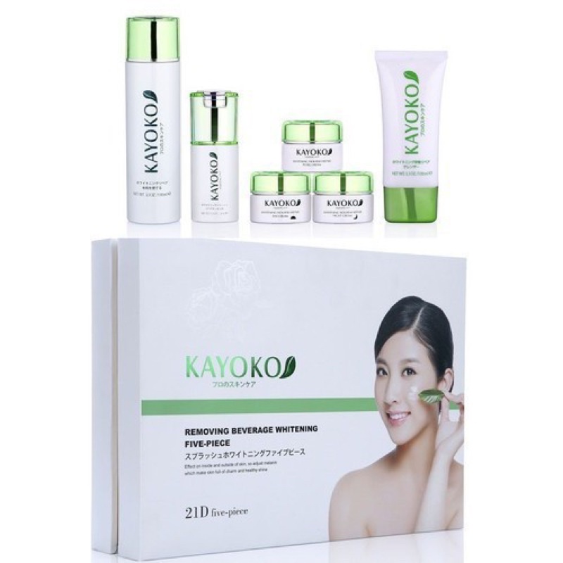 Genuine Japanese Kayoko Plus Cosmetics Set 6in1 (White And Blue ...