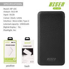 BISEN BP-105 5V/2.4A 10000mAh Fast Charging Powerbank | Shopee Philippines