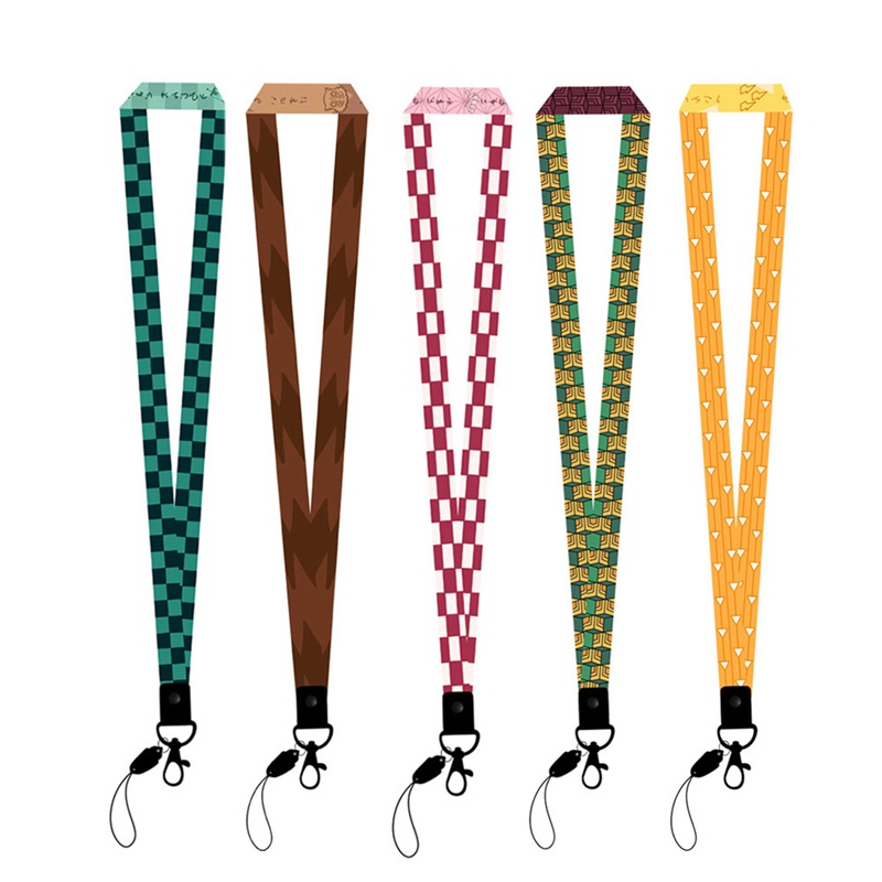 Anime Demon Slayer: Kimetsu no Yaiba Lanyards Cool Neck Strap Phone ...