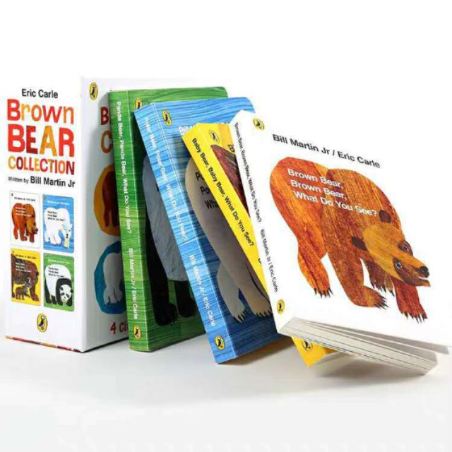 Eric Carle Brown Bear 4 books set (boardbook) | Shopee Philippines