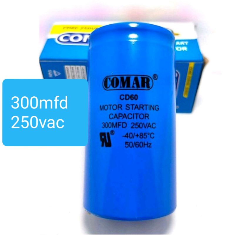 COMAR RUNNING CAPACITOR 300mfd 250V therminal type | Shopee Philippines