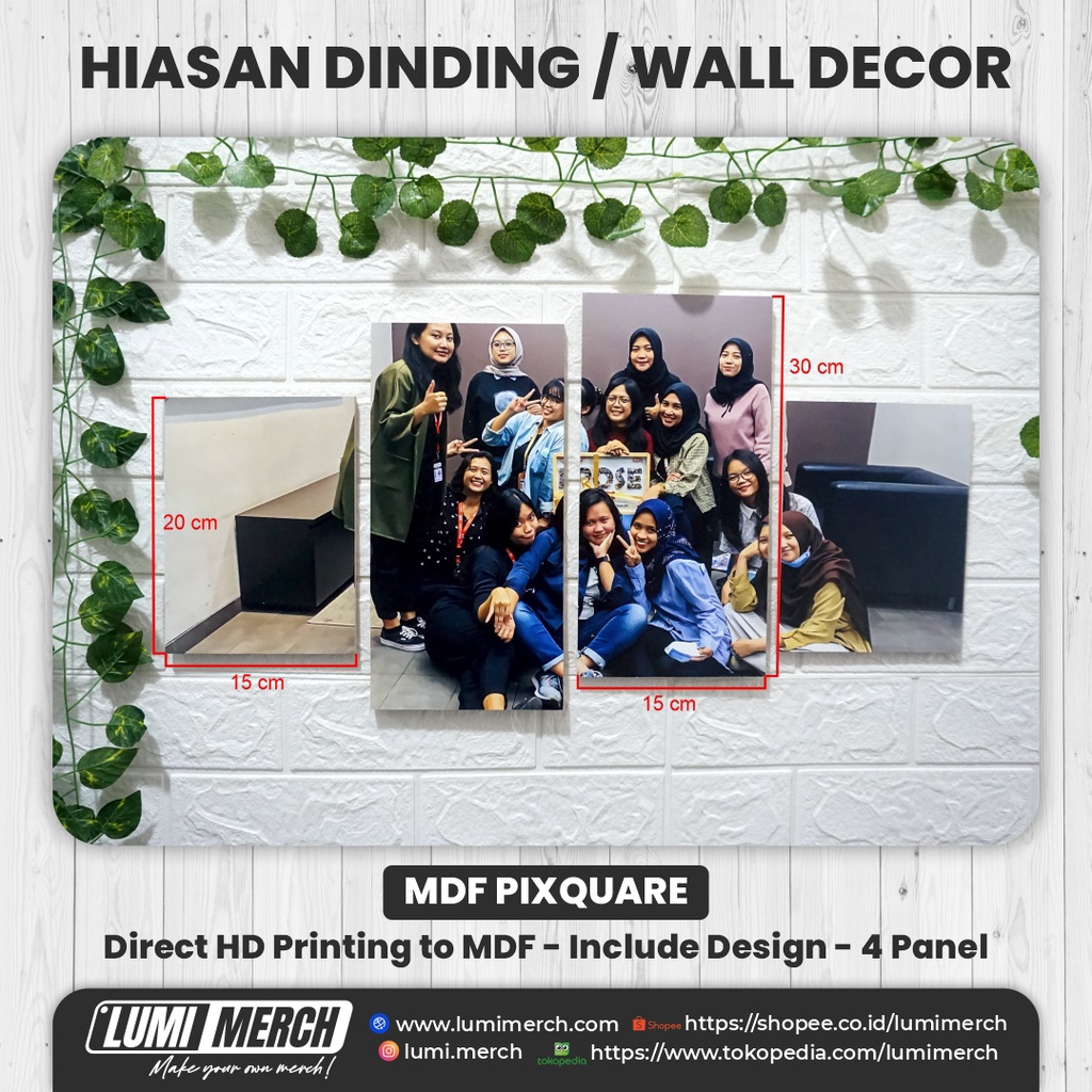 HIASAN DINDING Wall Decoration Wall Decor Custom Printing Photos ...