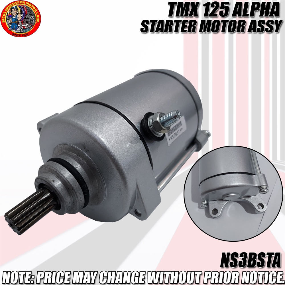 TMX 125 ALPHA STARTER MOTOR ASSY (NS3BSTA) | Shopee Philippines