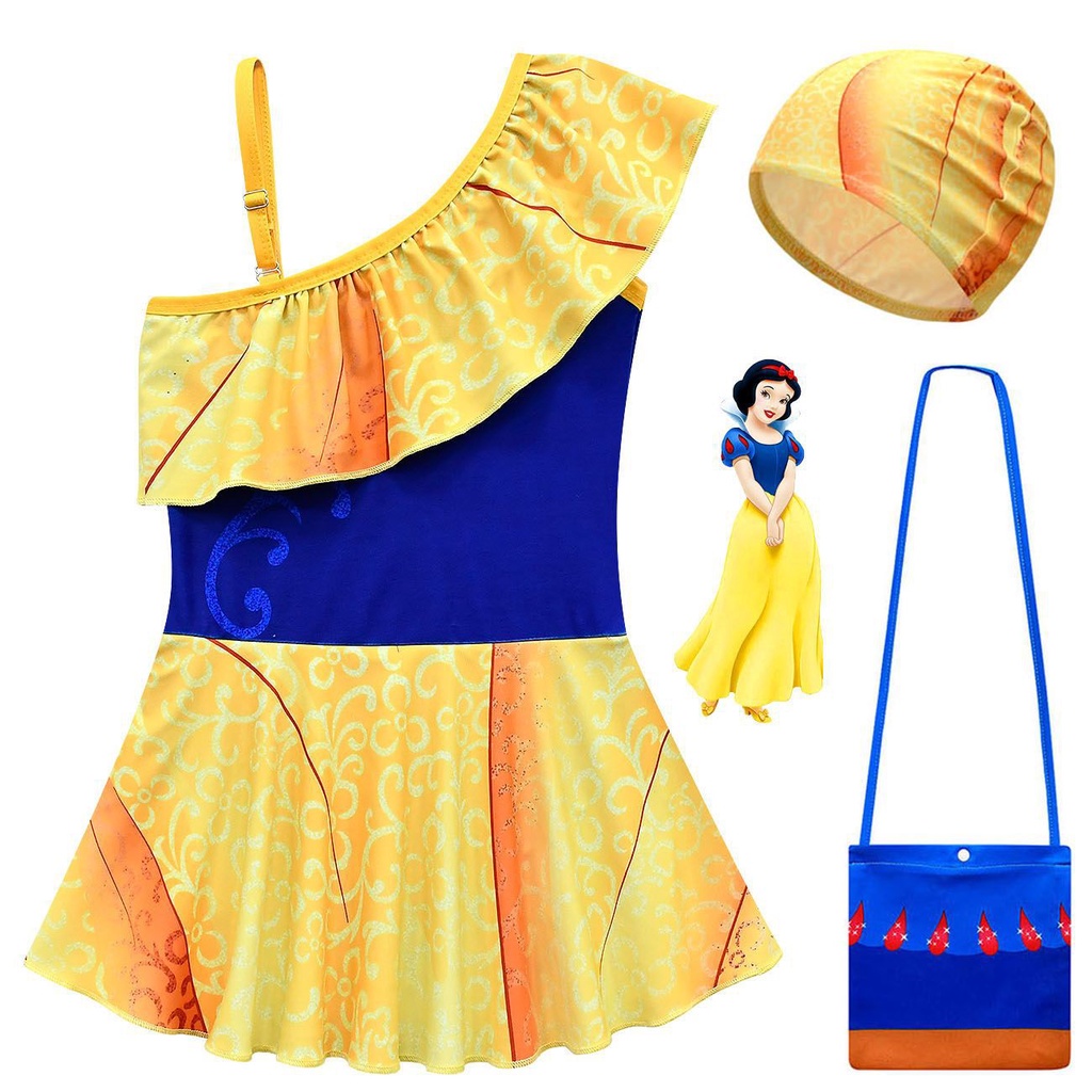 Swimming Suits Snow White Girls Pool Party Swimwear Disney Princess ...