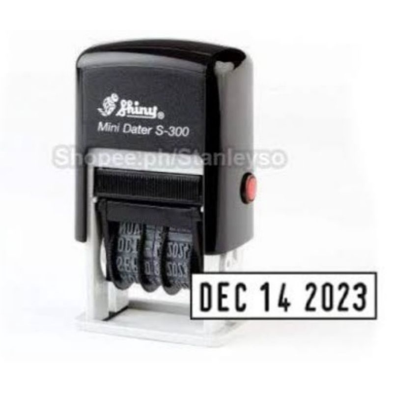 Shiny S300 Mini Dater Stamp Self Inking | Shopee Philippines
