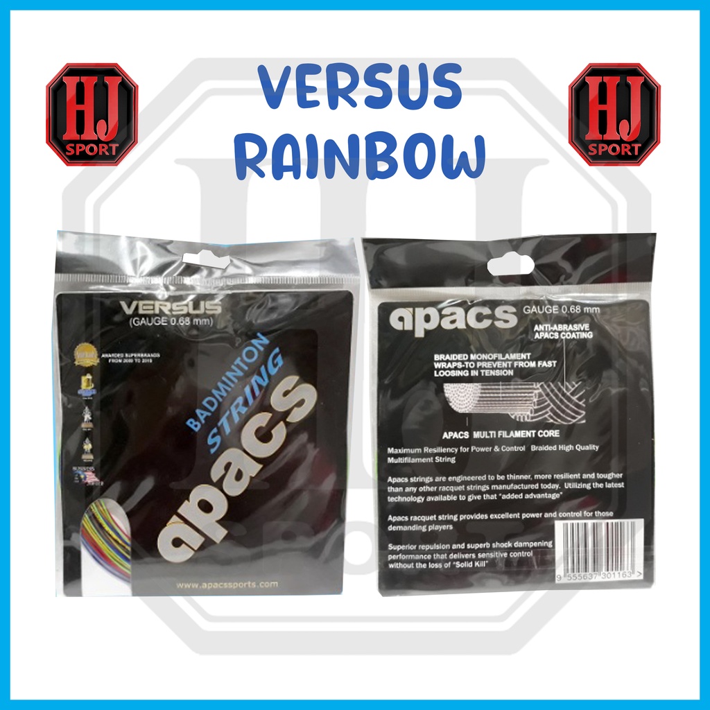 Original Badminton Apacs Versus Rainbow Strings | Shopee Philippines