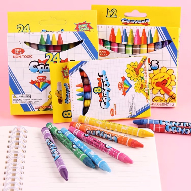 high quality generic crayons non-toxic 8colors 16colors 24color school ...