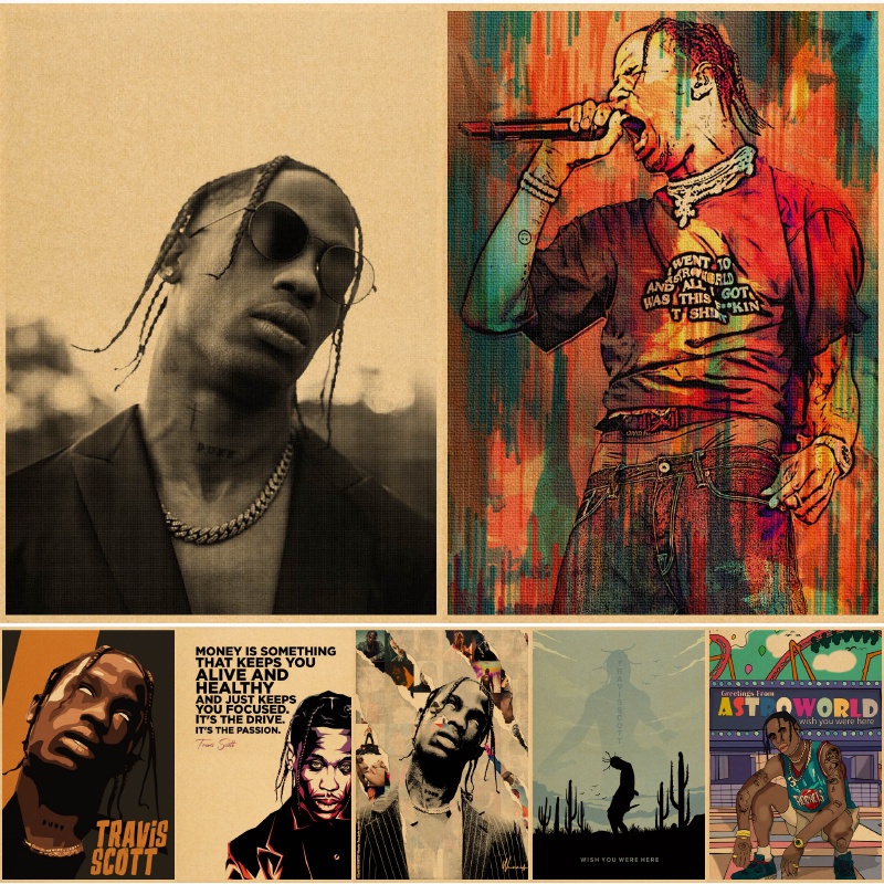 Travis Scott wall posters poster murale islam paper picture painting ...