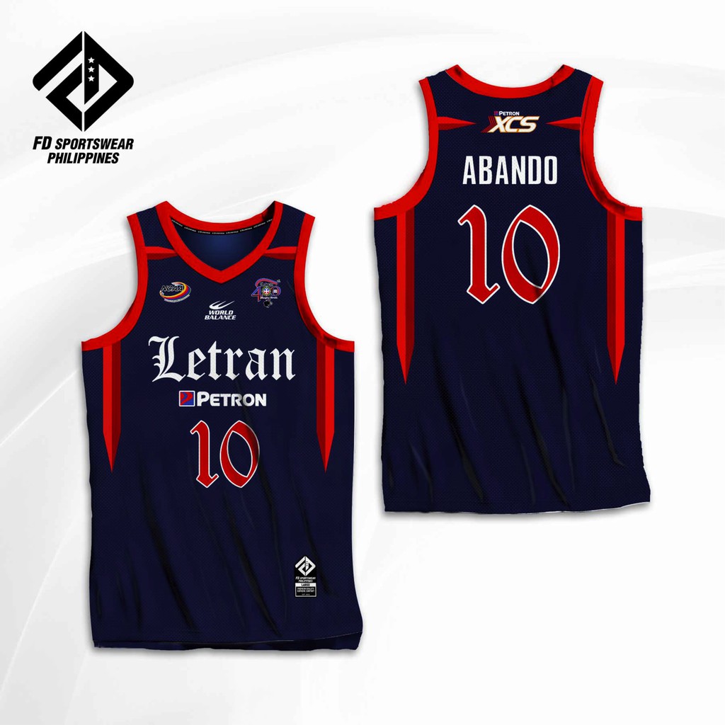 LETRAN KNIGHTS RHENZ ABANDO UAAP FULL SUBLIMATED JERSEY | Shopee ...