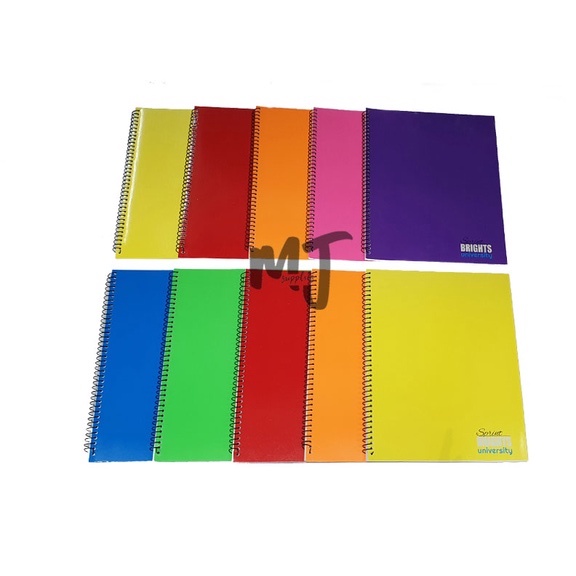 10 PCS. Big University Notebook Spiral 200 mm × 250 mm 80 lvs. (Brands ...
